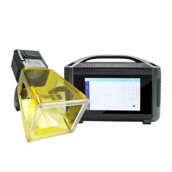 Quality Battery powered MAX JPT handheld portable mini 20w 30w fiber laser marking for sale