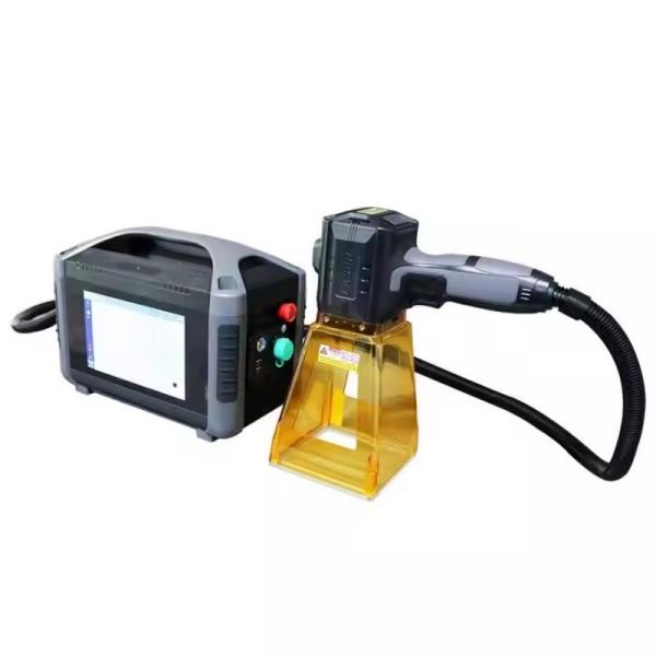Quality Battery powered MAX JPT handheld portable mini 20w 30w fiber laser marking for sale