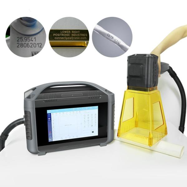 Quality Battery powered MAX JPT handheld portable mini 20w 30w fiber laser marking for sale