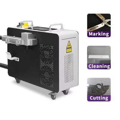 China 100w 200w 300w Pulse Laser Cleaning Machine for Oil Stain Rust Coating Materials Paints Removal in Sheet Metal Case for sale