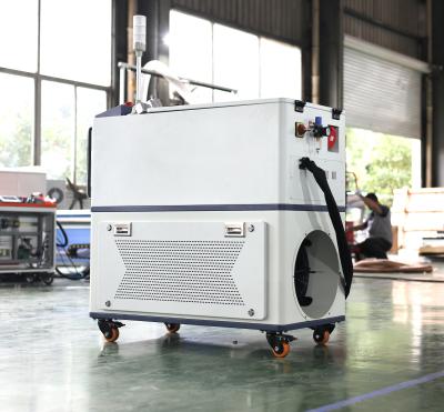 China 1000w Laser Cleaning Machine for Rust Removal using Raycs Laser Source and 100kg Weight for sale