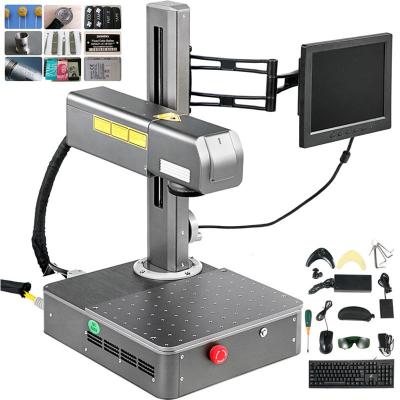 China HIGHYAG Laser Head and Beckhoff Control System Integration in Portable Jewelry Engraving Machine for Split Engravin for sale