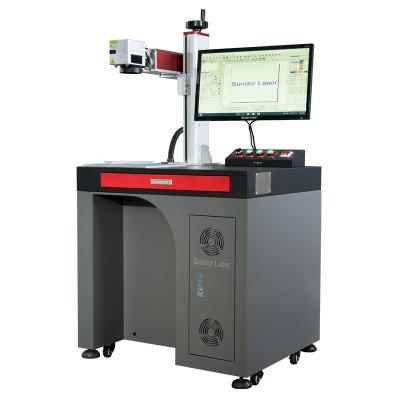 China SEMICONDUCTOR Laser Type 20W 30W 50W Laser Marking Machine with Table for sale