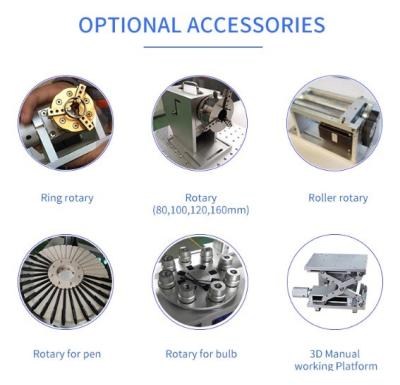 China SEMICONDUCTOR Laser Type 20W 30W 50W Laser Marking Machine with Table for sale