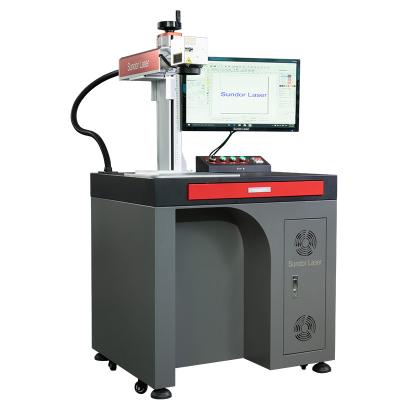 China SEMICONDUCTOR Laser Type 20W 30W 50W Laser Marking Machine with Table for sale