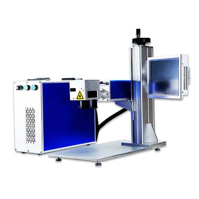 China 10W/20W/30W/50W Mopa Fiber Laser Color Laser Marking Machine for Colorful Marking Gantry Type Configuration Acrylic Applicable for sale