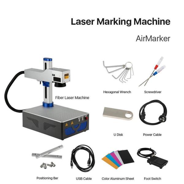Quality 1064nm Laser Marking Machine Raycus 20W 30W Foldable Fiber Machine for DIY for sale