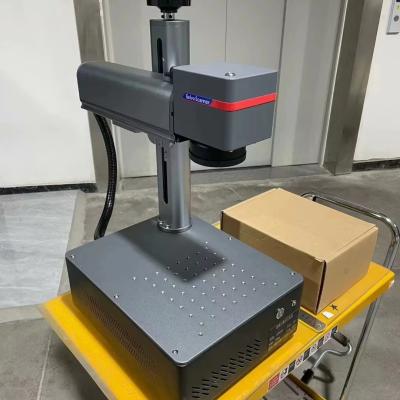 China Mini Portable Laser Marker 20w 30w 50w Jewelry Fiber Laser Cutting Engraving Machine for Plastic Metal Gold Laser Marking for sale