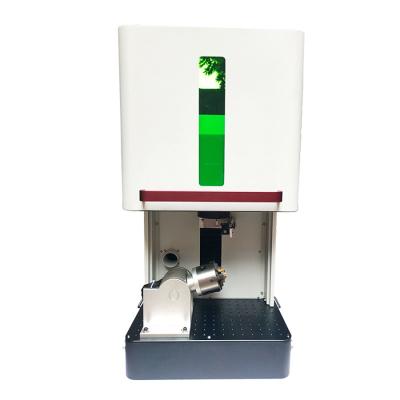 China Automated Loading 20w 30w Brass Gold Silver Laser Marking Machine for Jewelry Marking and Cutting Names Necklace Rings for sale