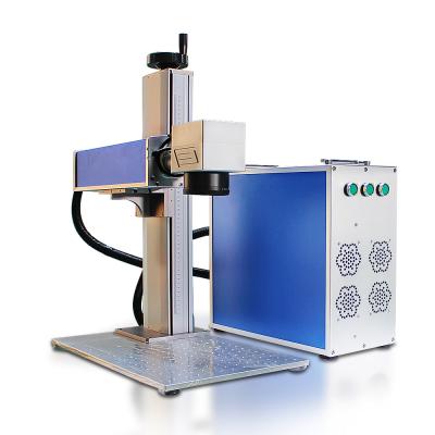 China 45 KG Pulsed Mode Fiber Laser Engraver for White/Black/Color Marking on Stainless Steel and Aluminum for sale
