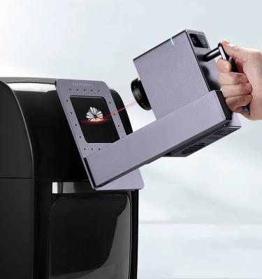 China Small Size Pulsed Fiber Laser Marking Machine for Portable Deep Marking on Credit Card for sale