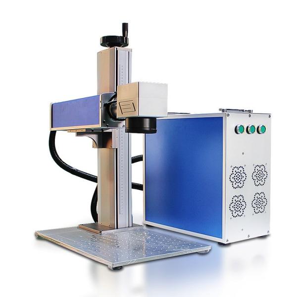 Quality Portable Desktop Metal Fiber Laser Marking Machine 20W with 0.001 Working for sale