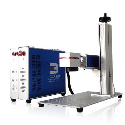 China HM Portable Small Fiber Laser Marking Machine for Metal Sale 20w 30w 50w 100w Max Raycus JPT Cnc Desktop Color AI Supported for sale