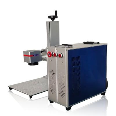 China HM Portable Small Fiber Laser Marking Machine for Metal Sale 20w 30w 50w 100w Max Raycus JPT Cnc Desktop Color AI Supported for sale