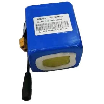 China 12 Volt 10ah lithium Battery Pack 18650 3cells in series with XT60 discharging plug for sale