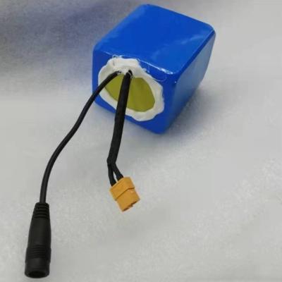 China 12 Volt 10ah lithium Battery Pack 18650 3cells in series with XT60 discharging plug for sale