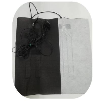 China Carbon Fiber Heating Pad 31x49cm Rechargeable Micro USB Plug For Seat Cushion for sale