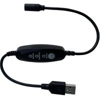 China Custom USB to DC 3.5x1.35mm Power Cable with Switch 13cm 5V 2A for sale
