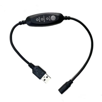 China Low Voltage Usb Dc Cable 13cm Straight Angle Usb Power Switch Cable for sale