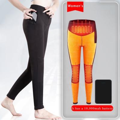 China 100% Cotton Rechargeable Heated Vest Pants Multifunctional  Elastic Waist for sale