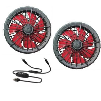 China Red Blade Wearable Fan Cooling Vest  5000h Life Span 4500RPM Speed for sale