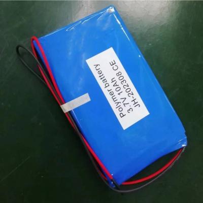 China 3.7V 10Ah Polymer Battery Pack 37Wh 5A Rate 6767100-1C 1S2P For Tracking Device for sale