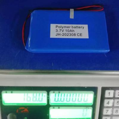 China 3.7V 10Ah Polymer Battery Pack 37Wh 5A Rate 6767100-1C 1S2P For Tracking Device for sale