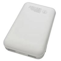 China 10000mAh Polymer Power Bank Flat Shape Dual USB 5V 2A Type-C Portable Charger for sale