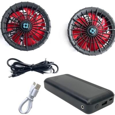 China 12v Battery Jacket Cooling Fan Set Full Speed 12 Hours Working For Cooling Jacket Vest for sale