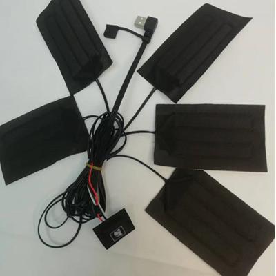 중국 방탄복 히트 패드 5개 각 7x11cm 5 In One 5V USB 히트 패드 웨스트 판매용
