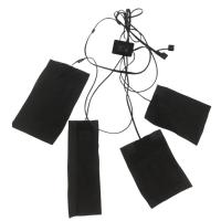 China 4 in 1 USB Heating Pad Set 5V Dual Switch Separate Heating Zone for Winter Coat for sale
