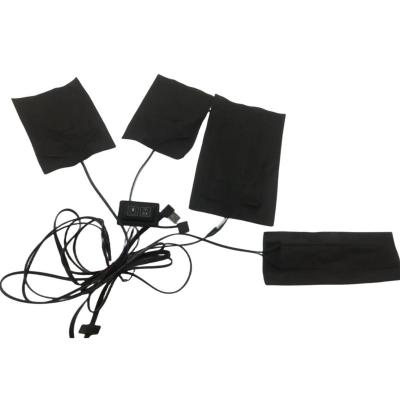 Cina Pad di riscaldamento per giacca 4pads 4 in 1 Infrarosso lontano 5V USB caldaia per abbigliamento in vendita