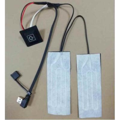 Cina Indumenti personalizzati Pad di riscaldamento 2pcs in un 5V USB per pantaloni riscaldati in vendita