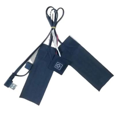 Cina Indumenti personalizzati Pad di riscaldamento 2pcs in un 5V USB per pantaloni riscaldati in vendita