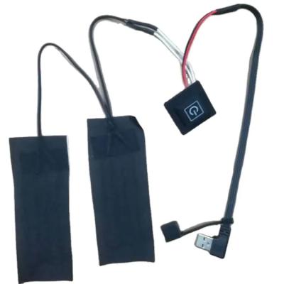 Cina Indumenti personalizzati Pad di riscaldamento 2pcs in un 5V USB per pantaloni riscaldati in vendita
