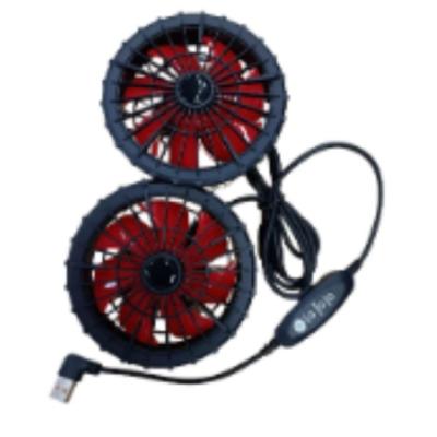 ジャケット冷却ファン 12V ファン USB制御 風速 12V 高 9V 中 5V 低