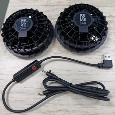 China Summer Cooling Outerwear Fan with 3 level speed for Jacket Cooling Fan Super Thin 34mm for sale