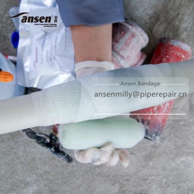 China Plumbing Materials High Pressure Pipe Repair Bandage Water Activated Fiberglass Wrap for sale