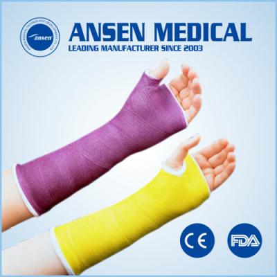 China Multi Color Ansen Medical Fiberglass Casting Tape/Waterproof Orthopedic Cast Medical  Polymer Bandage for sale