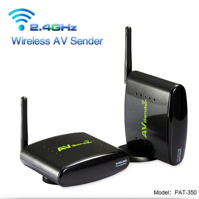 China 2.4GHz 250 Meters Camera Video Receiver Sender and Long Range Wireless TV Audio Video AV Sender PAT-350 for sale