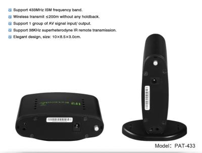 China PAKITE 433.92mhz 200 meter distance wireless infrared transmitter receiver/ ir remote control  with  pat-433 for sale