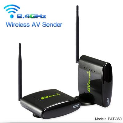 China 350 meters transmission distance 433.92mhz wirelessly 2.4g audio video signal transmitter receivers pat-360 pakite brand for sale