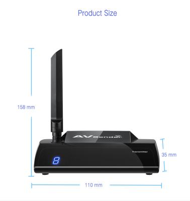 China 38KHZ FREQUENCY BAND 300 METERS TRANSMISSION DISTANCE VIDEO SIGNAL TRANSMITTER RECEIVER WITH IR REMOTE CONTROL for sale