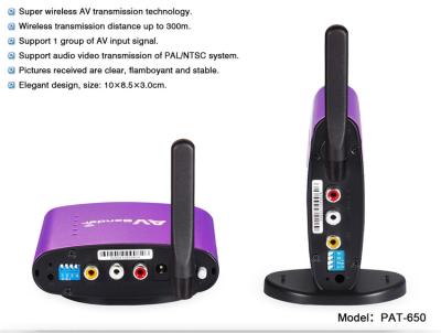 China 5.8GHz Stable Transmission Analog Signal Transmitter Wireless AV / Audio Video Transmitter Receiver for for sale