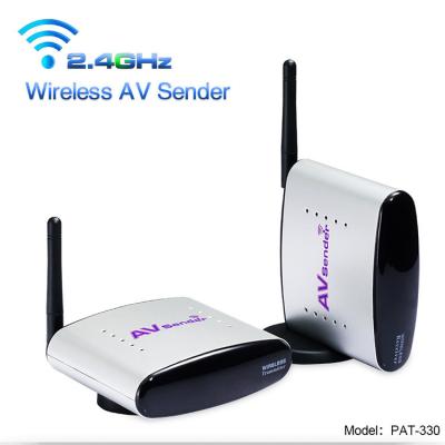 China 2.4GHZ WIRELESSLY AUDIO VIDEO TRANSMITTER RECEIVER PAT-330 CAMERA VIDEO SENDER RECEIVER WITHOUT IR REMOTE CONTROL for sale