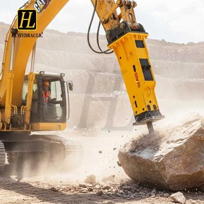 China 18 - 21 Tons Excavator Breaker Hammer Hydraulic With 135mm Chisel Soosan SB70 for sale