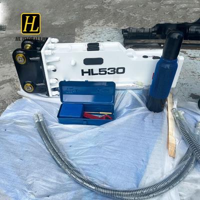 China 53mm Chisel HL530 Hydraulic Breaker Hammer Silenced Box Type For 2.5 - 4.5 Tons Excavator for sale
