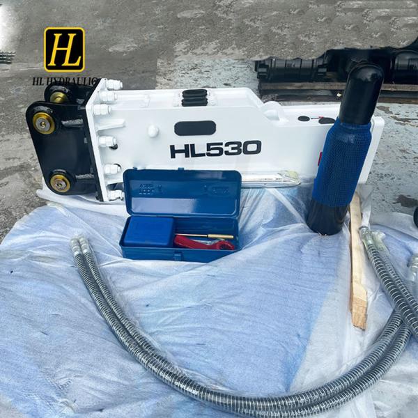 Quality 53mm Chisel HL530 Hydraulic Breaker Hammer Silenced Box Type For 2.5 - 4.5 Tons Excavator for sale