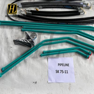 China KOBELCO  Sk75-11  Factory Direct Supply Excavator Hydraulic Breaker Pipeline Kits Original Hole Direct Mount No Cutting Needed Hammer Hydraulic Circuit Accessory Parts for sale