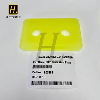 China PU Polyurethane SB81 Inner Wear Plate L03185 Side Wear Plate E93235 Cushion Rock Breaker Hammer Damper Down Cushion Shock Absorber for sale
